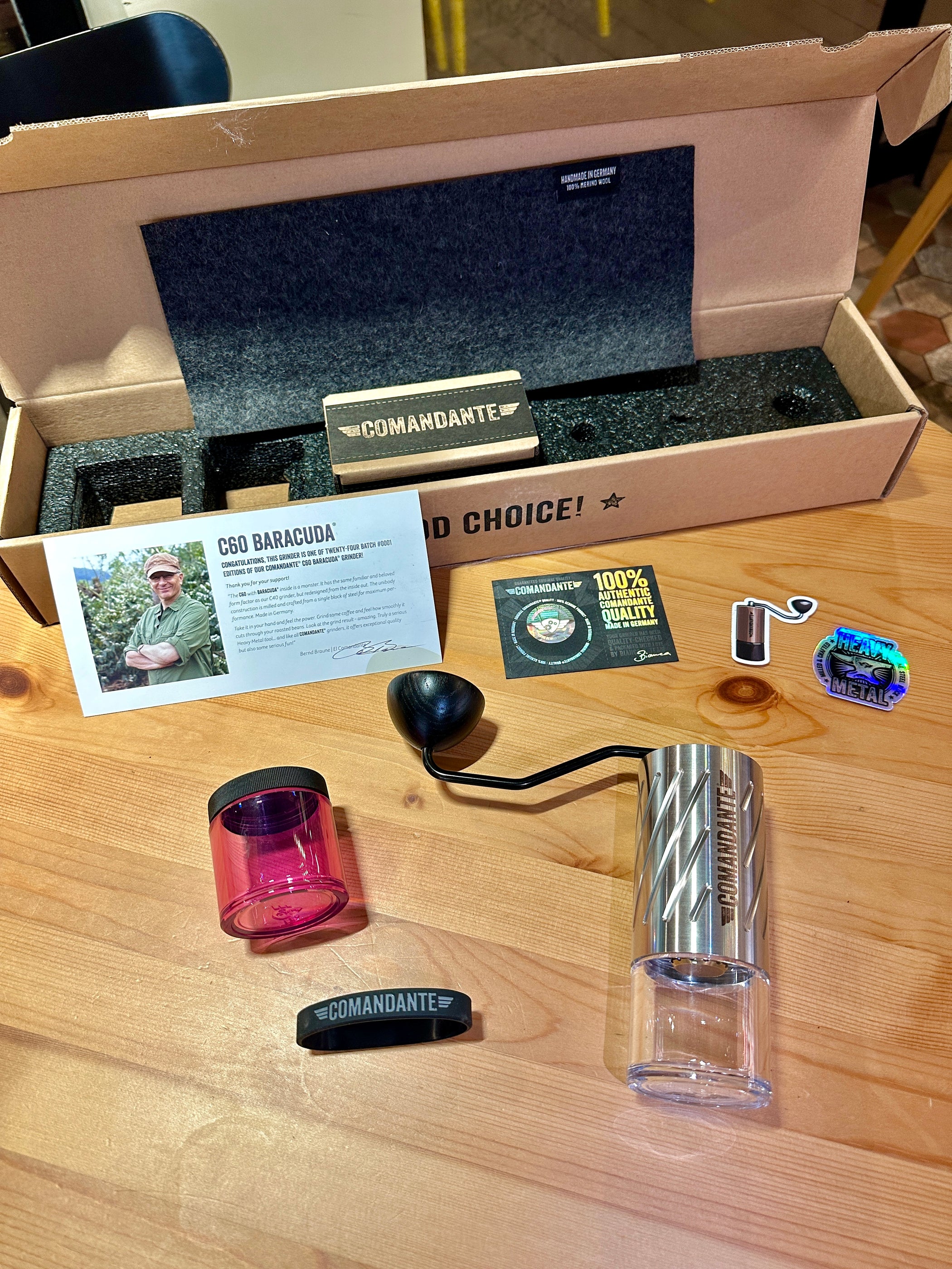 Comandante Baracuda C60 Hand Grinder - Preorder deposit – Hazel ...